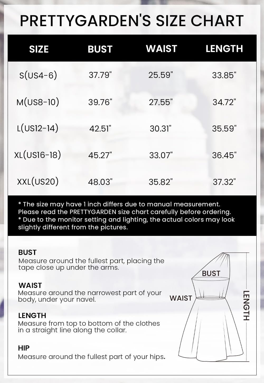 PRETTYGARDEN Women's Summer Tie One Shoulder Boho Floral Dress Elastic Waist Tiered Ruffle A Line Flowy Mini Dresses (Black Pink,Small)