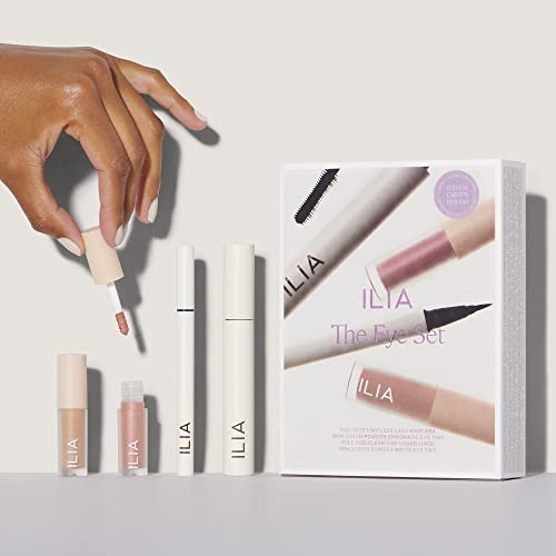 ILIA - The Eye Set Limited Edition 4 Piece Clean Beauty Gift Set | Non-Toxic, Vegan, Cruelty-Free, Clean Makeup