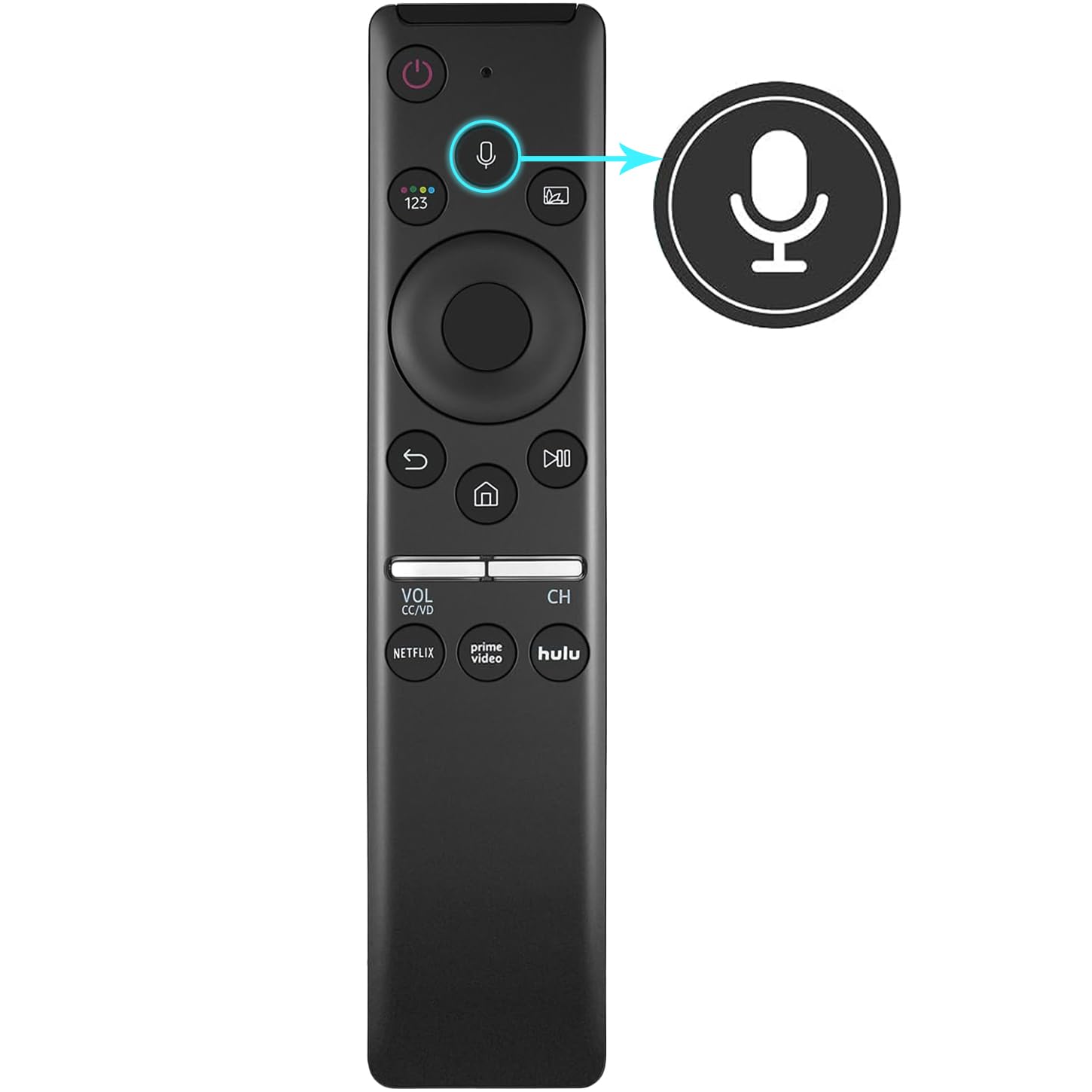 Voice Remote Control Fit for Samsung Smart TVs, BN59-01312A Universal Remote Replacement for All Samsung with Voice Function Frame Crystal UHD Neo QLED Curved 4K 8K TVs