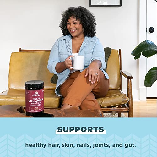 Ancient Nutrition Collagen Powder Protein with Vitamin C and Probiotics, Multi Collagen Protein, Unflavored, 24 Servings, Hydrolyzed Collagen Peptides Supports Skin and Nails, Gut Health, 8.6oz