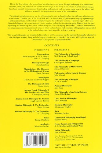 Philosophy: v.1: A Guide Through the Subject