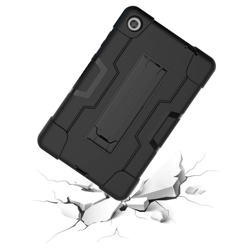 for Lenovo Tab M8 8 Inch Gen 3 2022 Case,Heavy Duty Hybrid Shockproof Full-Body Defender Rugged Protective Case with Stand for Lenovo Tab M8/M8 Smart/M8 HD LTE 8 Inch Tablet(Black/Black)