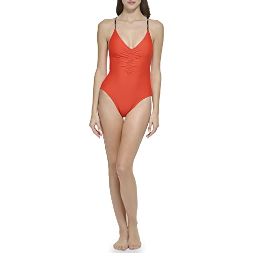 Calvin Klein Womens Lifestyle ONE Piece,Vermillion,Medium