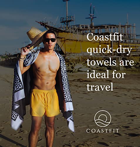 Coastfit Premium Oversized Pool- / Beach-Towel Made from Sustainable Materials (Flamingo Pink)