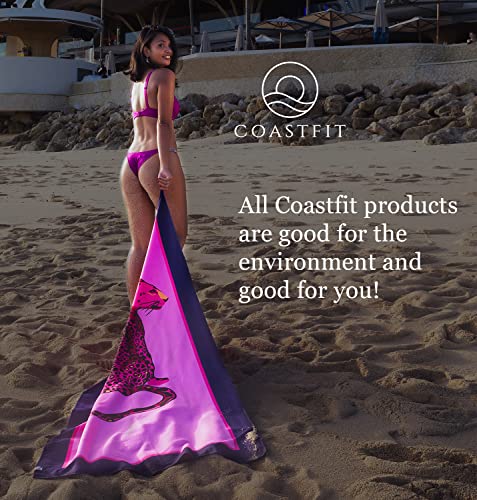 Coastfit Premium Oversized Pool- / Beach-Towel Made from Sustainable Materials (Flamingo Pink)