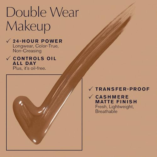 Estée Lauder Double Wear Stay-in-Place 24-Hour Long-Wear Matte Foundation Makeup, 1 Fl Oz, 5W2 Rich Caramel