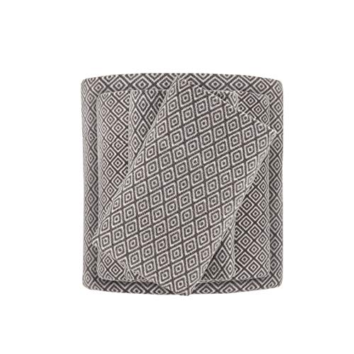 Sleep Philosophy True North Micro Fleece Bed Sheet Set, Warm, Sheets with 14" Deep Pocket, for Cold Season Cozy Sheet-Set, Matching Pillow Case, King, Grey Diamond, 4 Piece