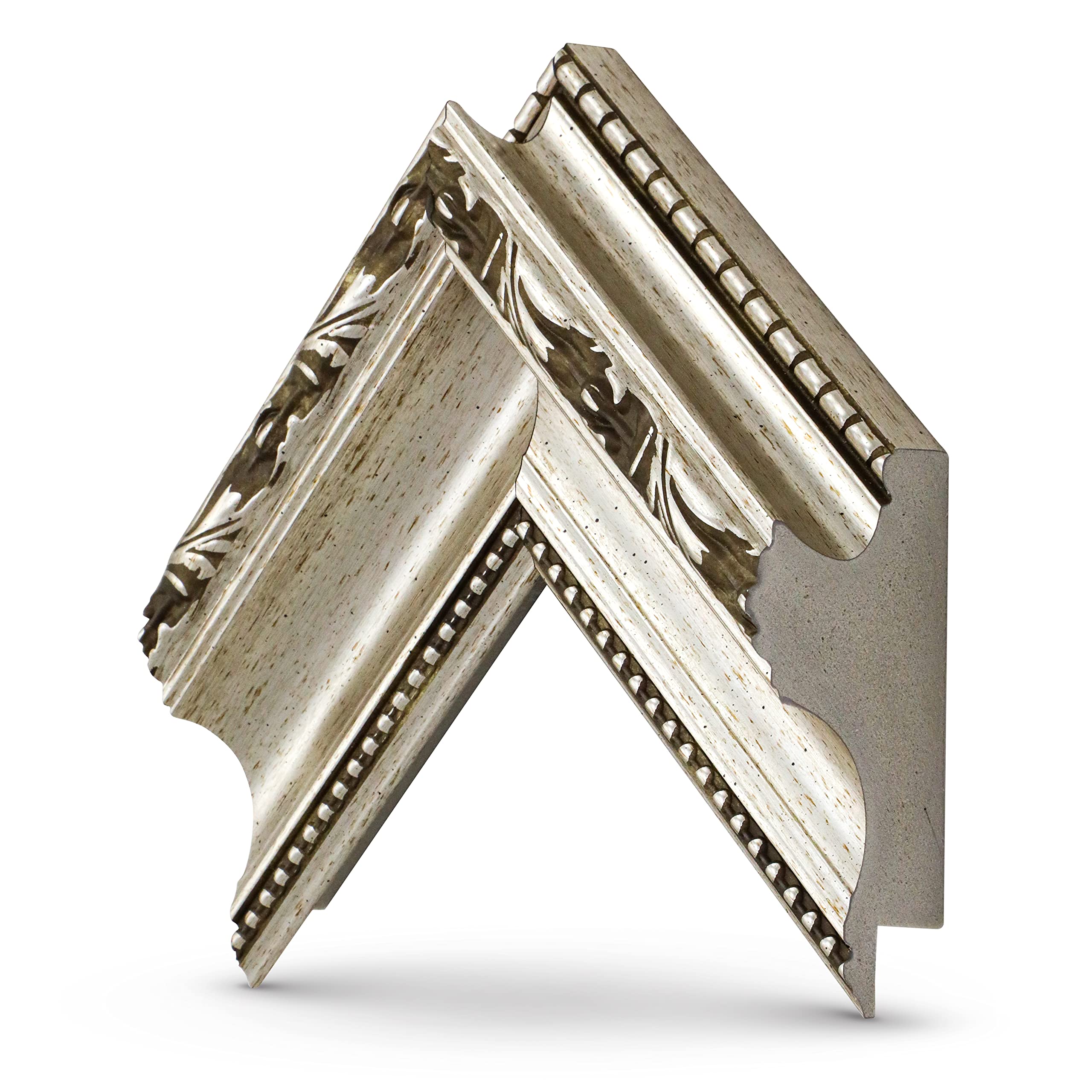 Frame My TV Deco TV Frames - Ornate Silver Smart Frame Compatible ONLY with Samsung The Frame TV (Fits 2021-2025 Frame TV, 75")