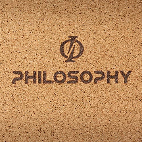 Philosophy Gym 13-inch Professional Yoga Wheel Roller - Cork/Wood Grain