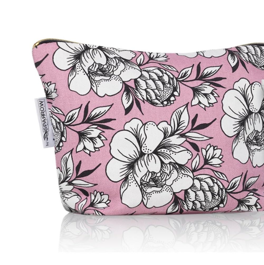 Estee Lauder Cosmetics Makeup Travel Bag (Beauty of Illusion Collection ≈ Hot Pink and Red)