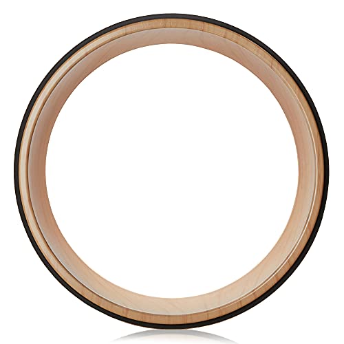 Philosophy Gym 13-inch Professional Yoga Wheel Roller - Cork/Wood Grain