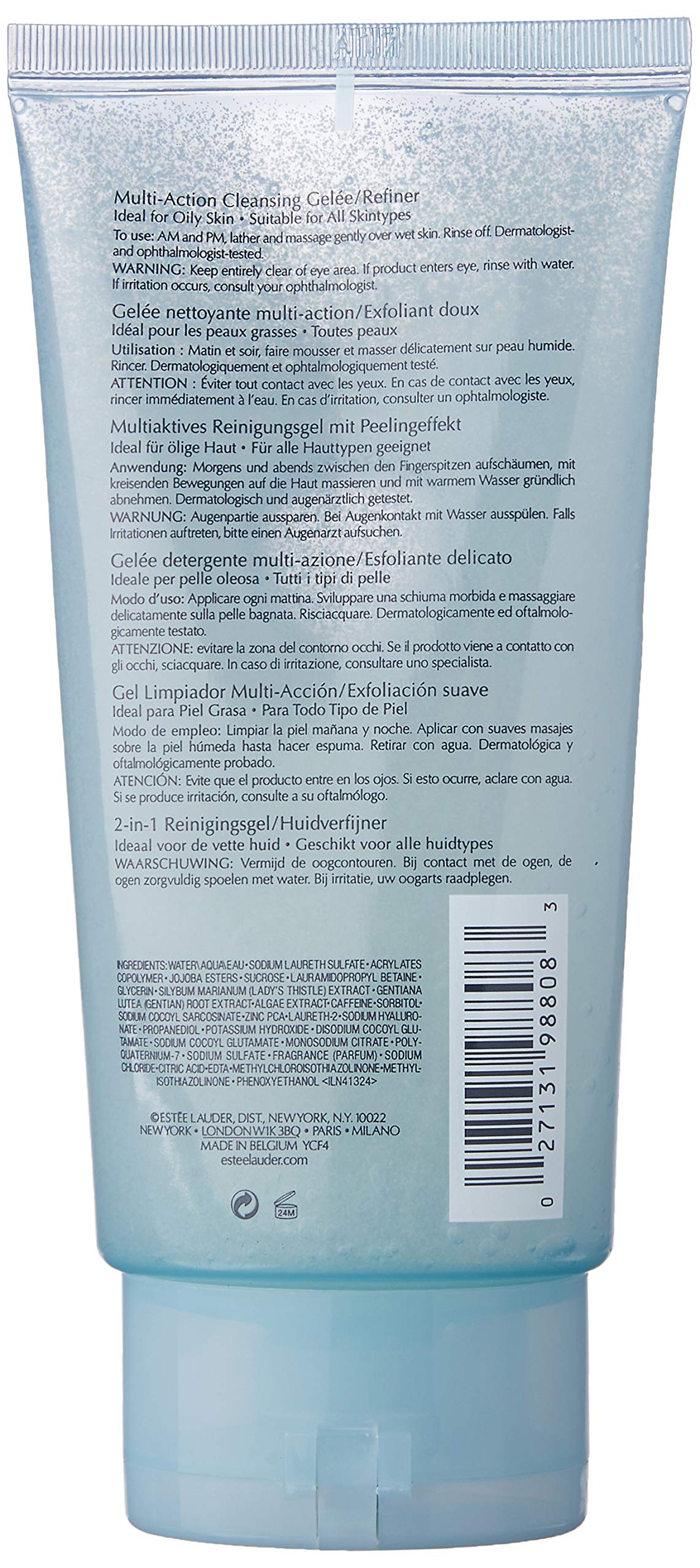 Estée Lauder Estee Lauder Perfectly Clean Multi-action Cleansing for Unisex, Gelee/Refiner, 5 Ounce