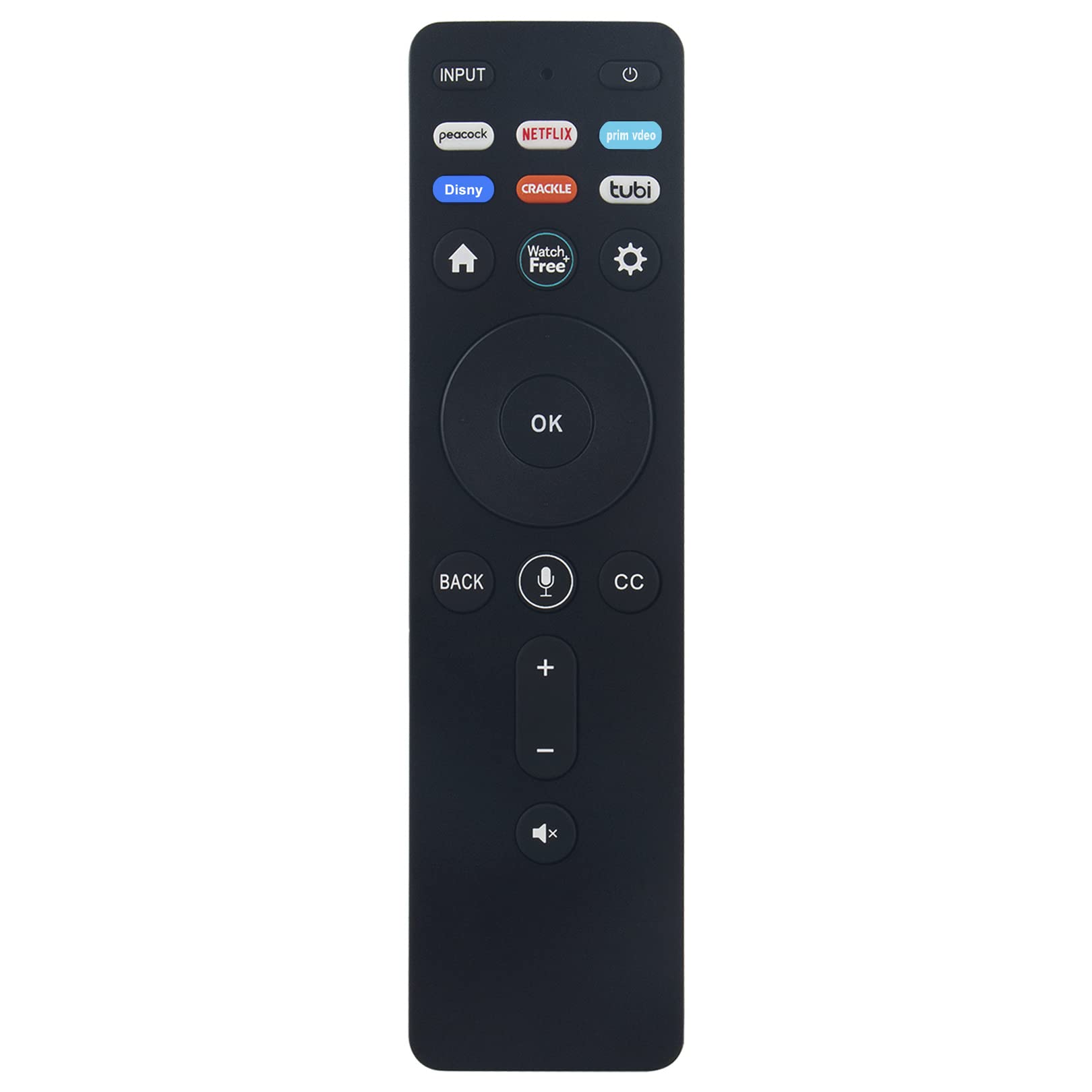 XRT260 Replace Smart Voice Remote Control fit for Vizio TV V505-J01 M50Q7-J01 V555-J01 M55Q7-J01 M65Q7-J01 P65Q9-J01 M75Q6-J03 with 6 Shortcut App Key Button