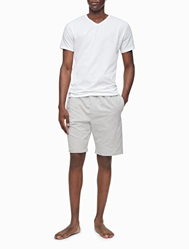 Calvin Klein mens 100% Cotton T-Shirt Packs 5 WHITE - SHORT SLEEVE CREWNECK S