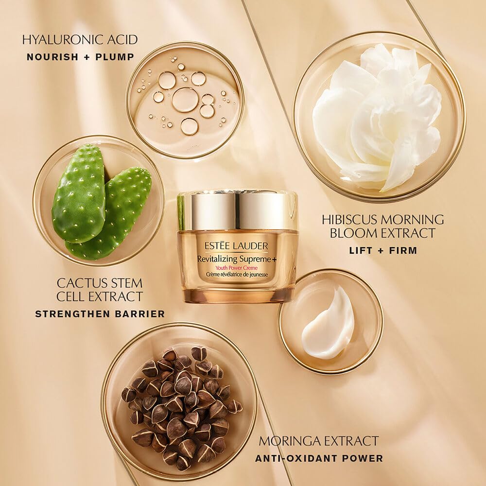 Estée Lauder Revitalizing Supreme+ Youth Power Cream Moisturizer with Hyaluronic Acid & Peptides | Anti-Aging