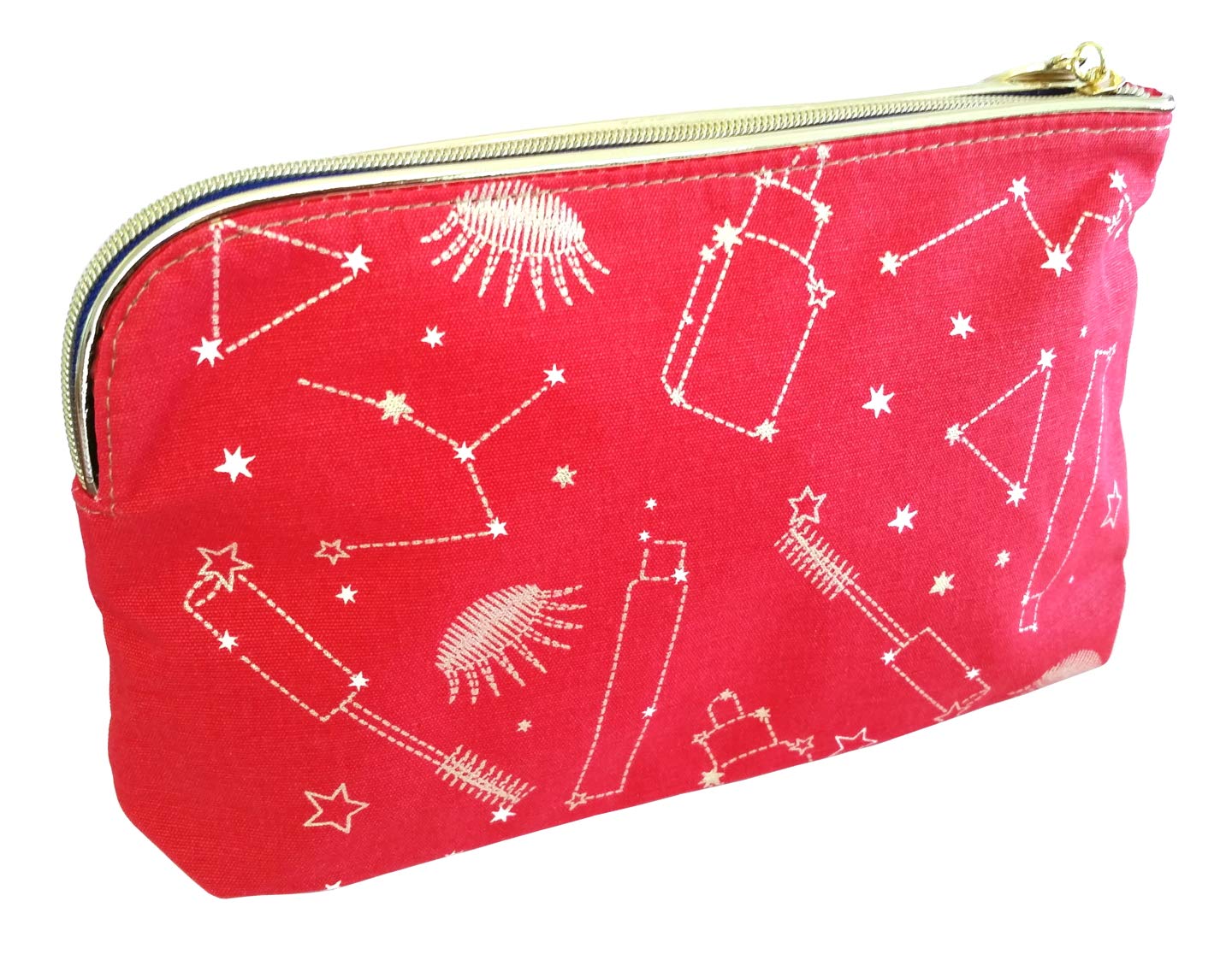 Estee Lauder Cosmetics Makeup Travel Bag (Zodiac/Horoscope Red Constellations)