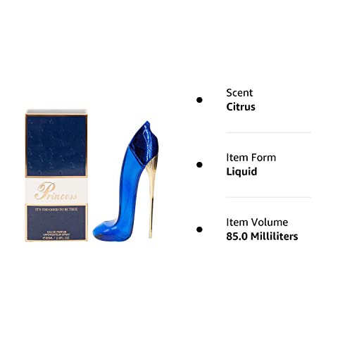 EBC Princess High Heel Shoes Blue Eau de parfum for Women, 85 ml / 2.9 fl oz