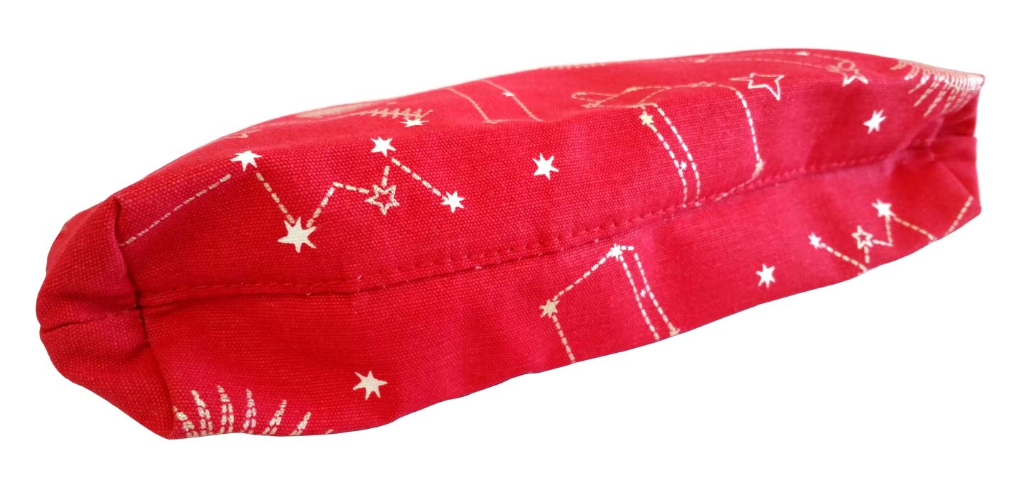 Estee Lauder Cosmetics Makeup Travel Bag (Zodiac/Horoscope Red Constellations)