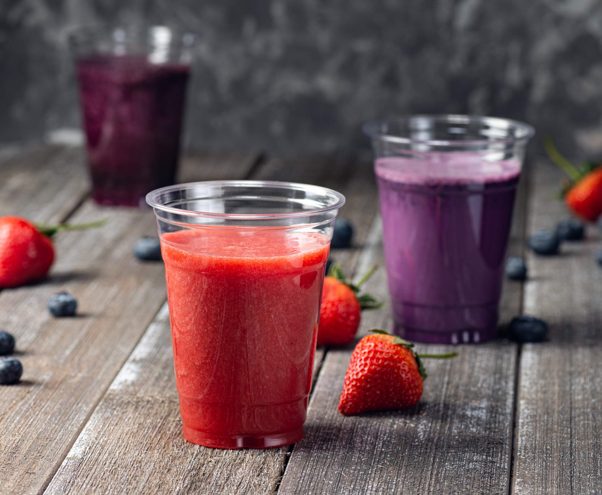 ELEGANT DISPOSABLES [50 Count] 16 Ounce Crystal Clear PET Cups for Iced Coffee, Cold Drinks, Slush, Smoothy's, Slurpee, Party's, Plastic Disposable Cups