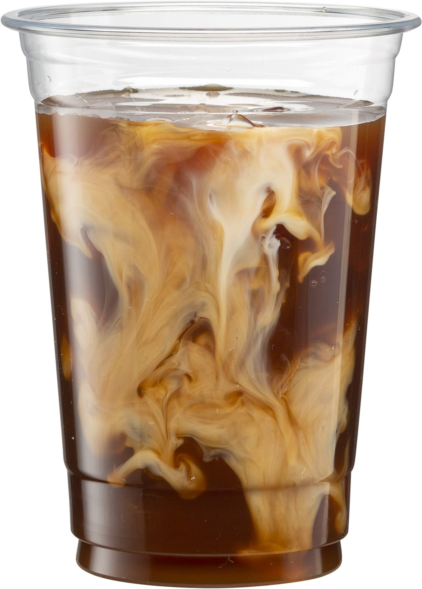 ELEGANT DISPOSABLES [50 Count] 16 Ounce Crystal Clear PET Cups for Iced Coffee, Cold Drinks, Slush, Smoothy's, Slurpee, Party's, Plastic Disposable Cups