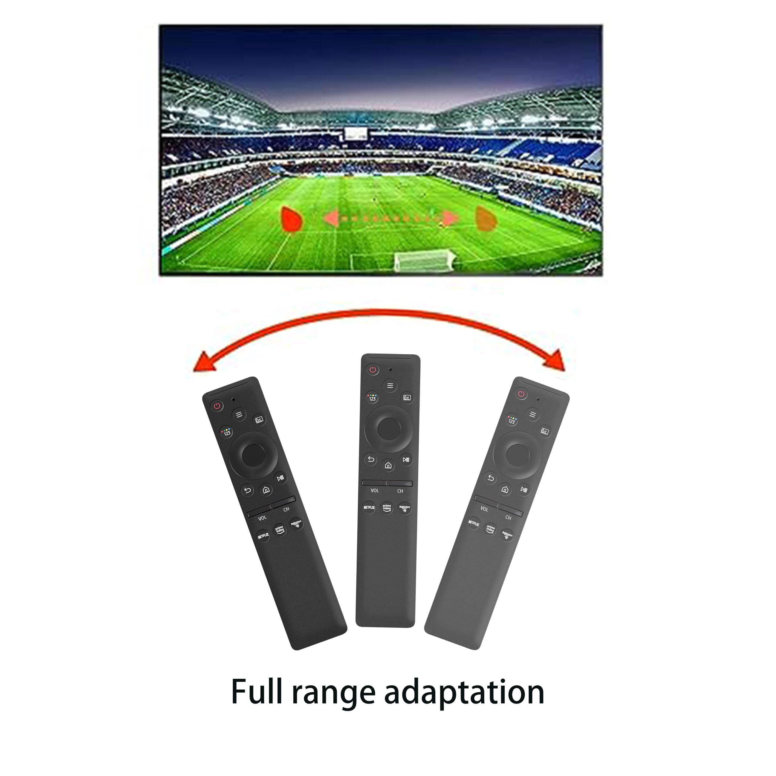 Joelrise Universal Remote Control for All Samsung TVs - Compatible with Samsung Frame Crystal UHD Neo QLED OLED 4K 8K Smart TVs, Featuring Netflix, Prime Video, and Rakuten (2pcs)