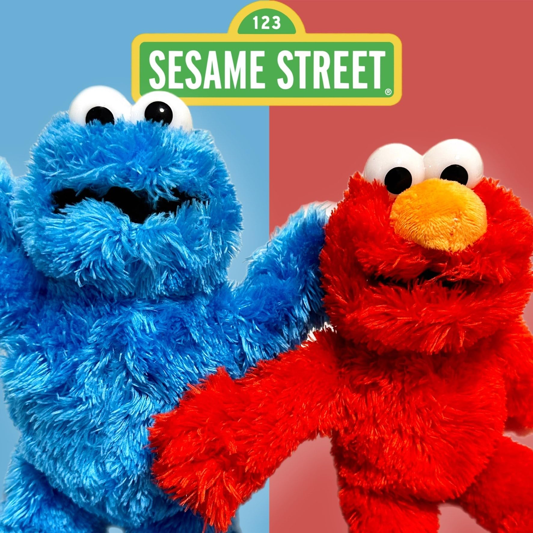 Posh Paws Official Sesame Street Plush 8" Suitable from Birth (Elmo)