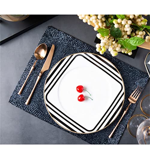 Sweden Square Cutlery Set Kitchen Catering Utensils Bone Plate Bowl Plate Restaurant Combination