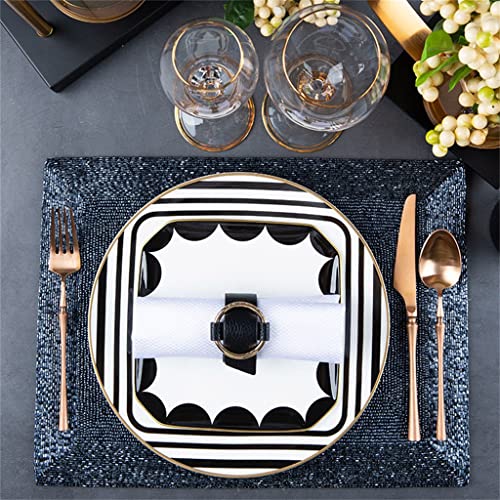 Sweden Square Cutlery Set Kitchen Catering Utensils Bone Plate Bowl Plate Restaurant Combination