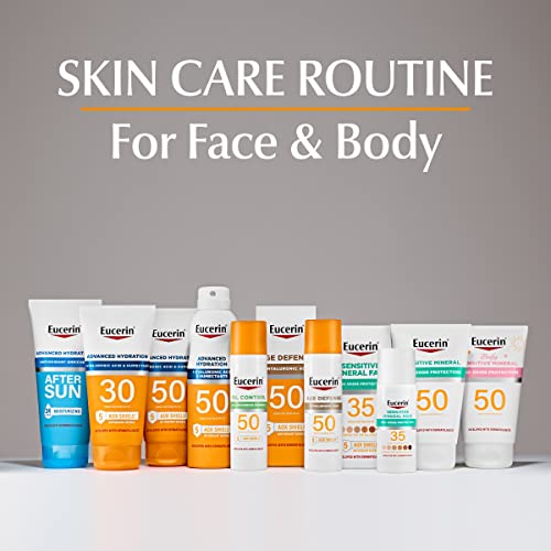Eucerin Sun Age Defense SPF 50 Face Sunscreen Lotion with Hyaluronic Acid, Facial Sunscreen with 5 Antioxidants, 2.5 Fl Oz Bottle