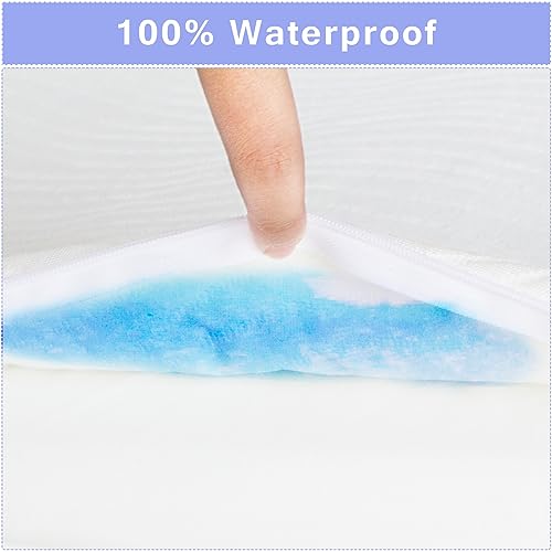 Baby Bassinet Mattress Pad Compatible with ADOVEL, BabyBond and ELEMARA 4 in 1 Baby Bassinet Bedside Crib, 23"Γ46β, Waterproof Replacement Pad with Removable & Washable Mattress Cover