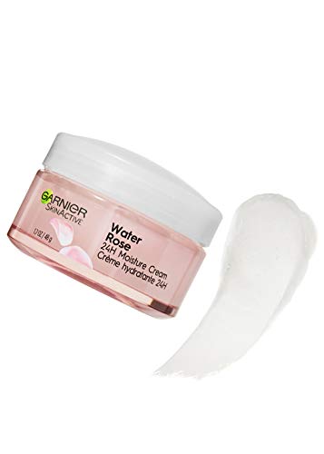 Garnier SkinActive 24H Moisture Cream with Rose Water and Hyaluronic Acid, Face Moisturizer, For Normal to Dry Skin, 1.7 Fl Oz