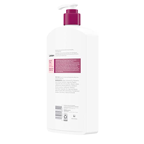 Lubriderm Advanced Therapy Fragrance-Free Moisturizing Lotion With Vitamins E And Pro-Vitamin B5, Intense Hydration For Extra Dry Skin, Non-Greasy Formula, 32 fl. oz