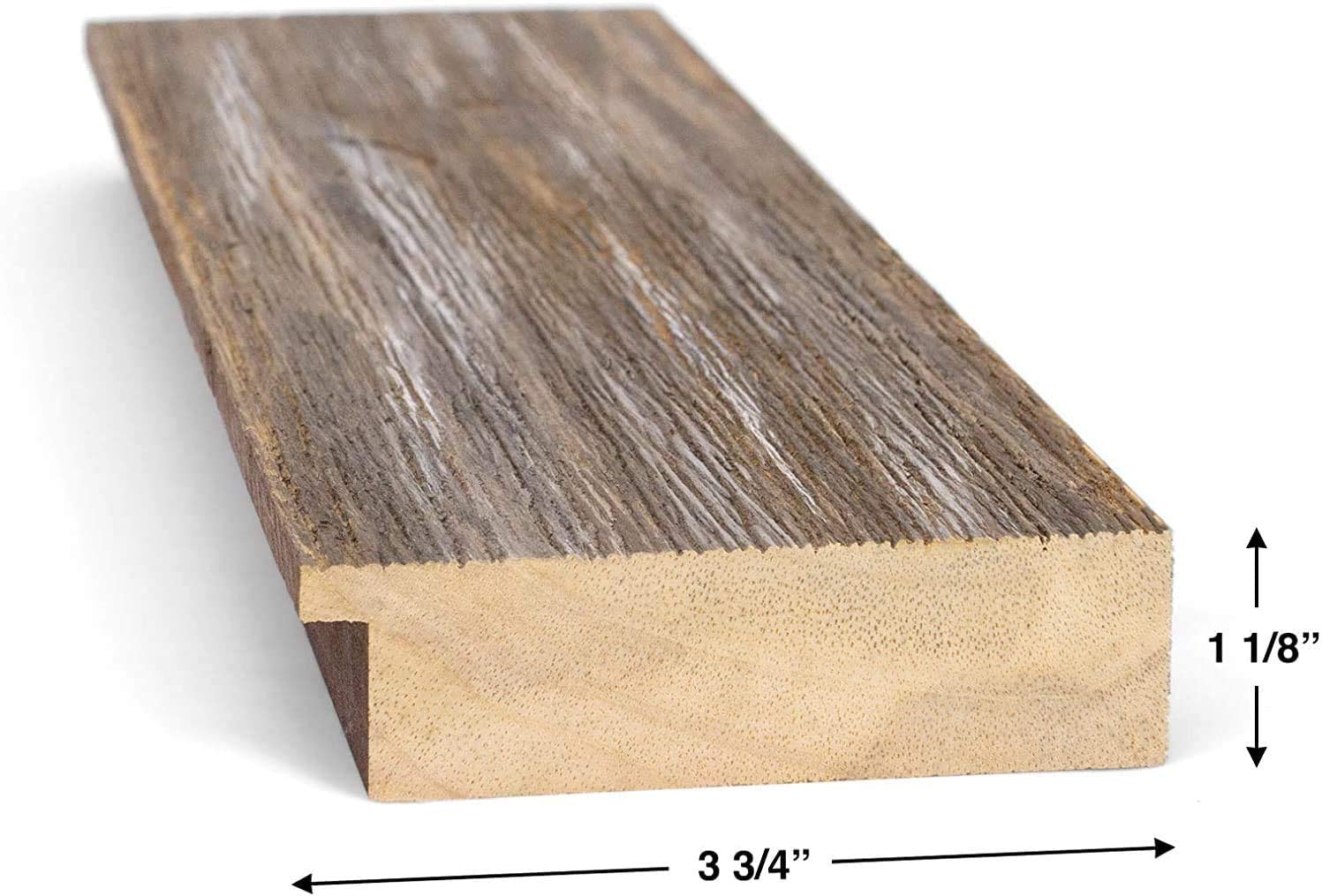 Frame My TV Deco TV Frames - Distressed Barnwood Smart Frame Compatible ONLY with Samsung The Frame TV (55", Fits 2021-2025)