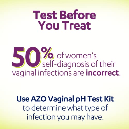 AZO Vaginal pH Test Kit, Clinically-Tested Vaginal Infection Test Kit, Fast & Accurate Results, from The #1 Most Trusted Brand, 2 Self-Tests