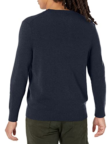 Calvin Klein Men's Merino Wool Blend V-Neck Sweater, Dark Sapphire, Large