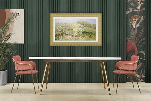 Frame My TV Deco TV Frames - Gatsby Gold Smart Frame Compatible ONLY with Samsung The Frame TV (Fits 2021-2025, 65")