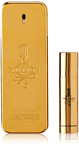 Paco Rabanne 1 Million Eau de Toilettes Spray Gift Set for Men, Mini