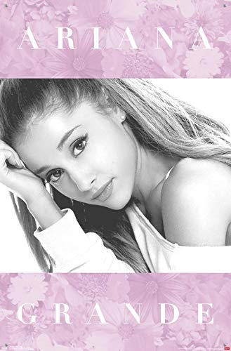 Trends International Ariana Grande - Floral Wall Poster with Push Pins, 22.375" x 34"