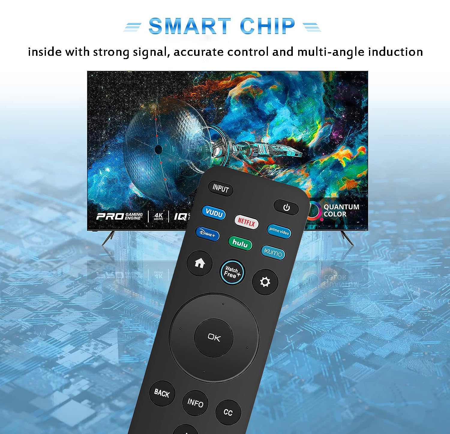 Universal Remote Control XRT260 for All VIZIO Smart TV Smartcast D-Series M-Series P-Series V-Series XRT140 XRT136 Remote Replacement (No Voice Function)