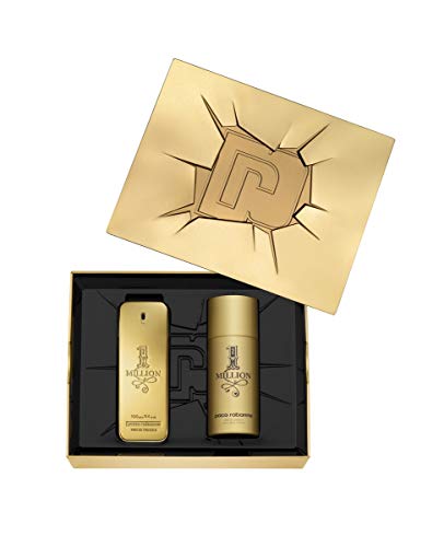 Paco Rabanne One Million 2 Piece Set For Men - EDT 3.4oz + Deodorant Spray 5oz