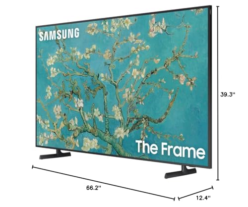 SAMSUNG QN75LS03BAFXZA 75 Inch The Frame 4K UltraHD Smart QLED TV with a HW-Q600C 3.1.2ch Soundbar and Subwoofer with Dolby Atmos (2022)