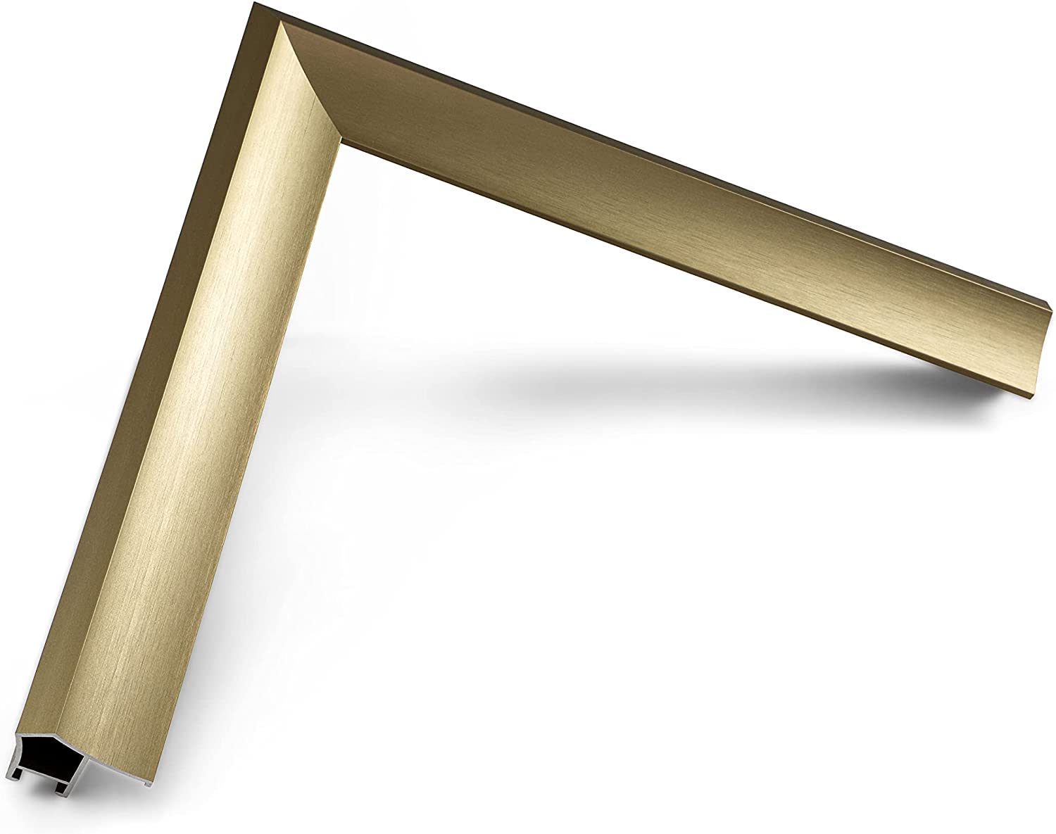 Frame My TV Deco TV Frames Alloy Prismatic - Pale Gold Bezel Compatible ONLY with Samsung The Frame TV (75", Fits 2021-2025 Frame TV)