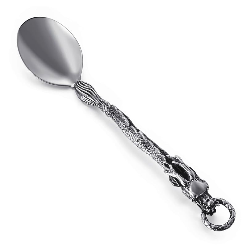 Silverware Set Handmade Cutlery Set of 18 Service for 6 Premium Stainless Steel Utensils,Including Knife/Fork/Spoon,For Halloween Home Kitchen Gift For Gothic,Skull,Skeleton Lover