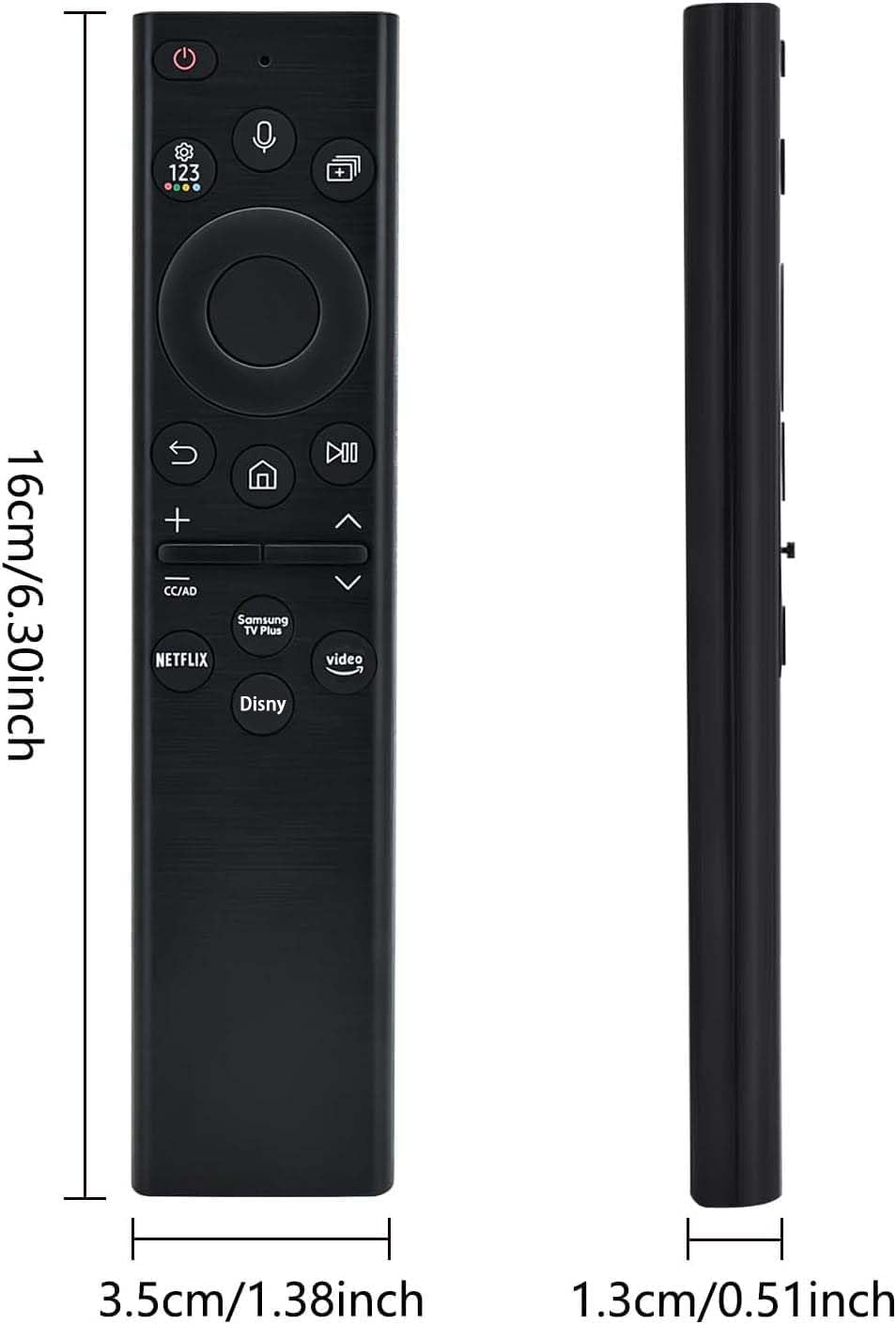 Fourmor Original Voice Remote Control - BN59-01385A Solar Charging for Samsung 2021 and 2022 and2023 Smart TVs. Also Bn59-01385B Full Function Replacement