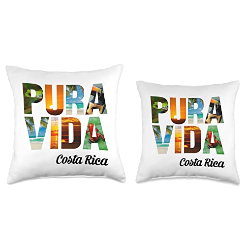 Pura Vida Costa Rica Throw Pillow
