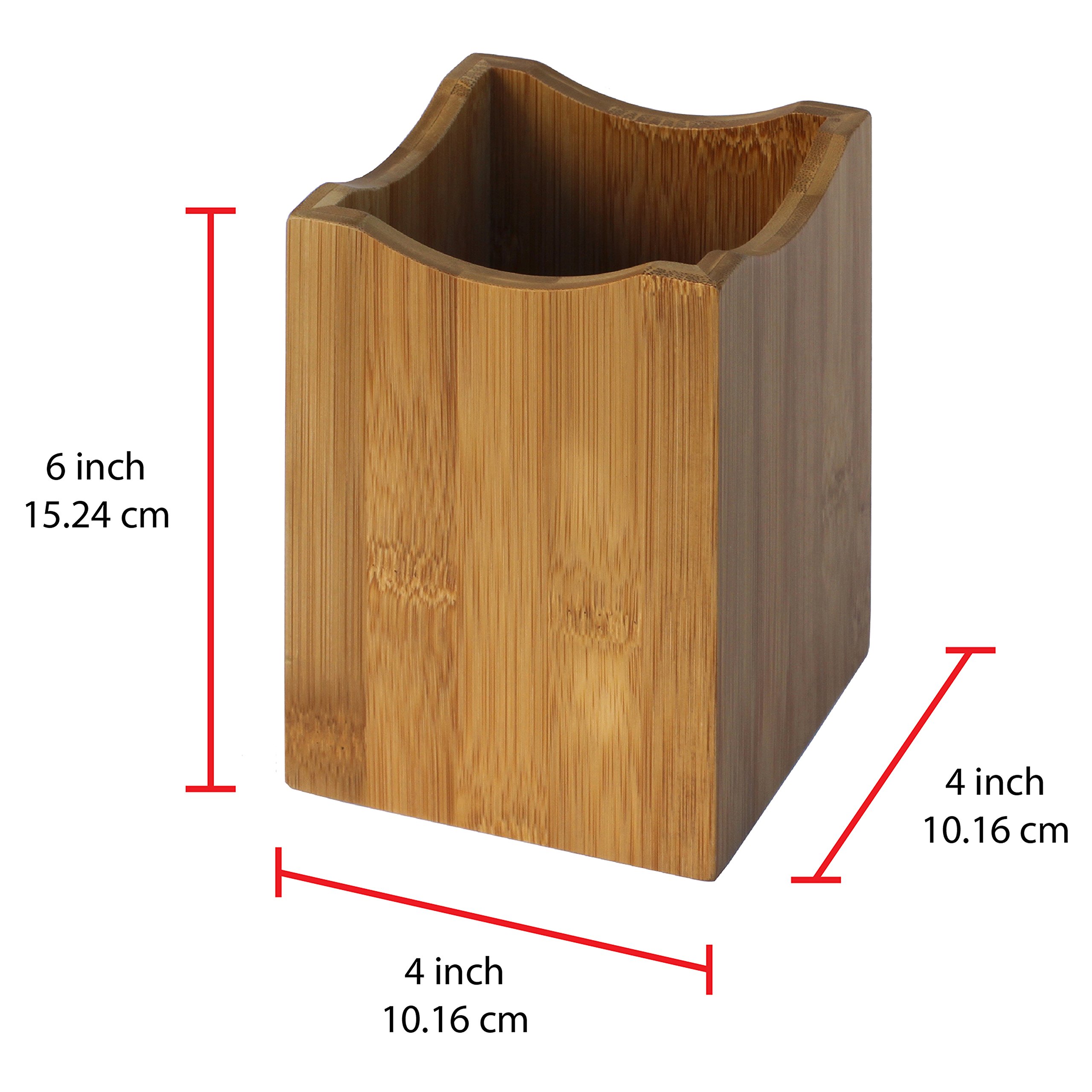 Oceanstar H1347 Utensil Holder , Brown