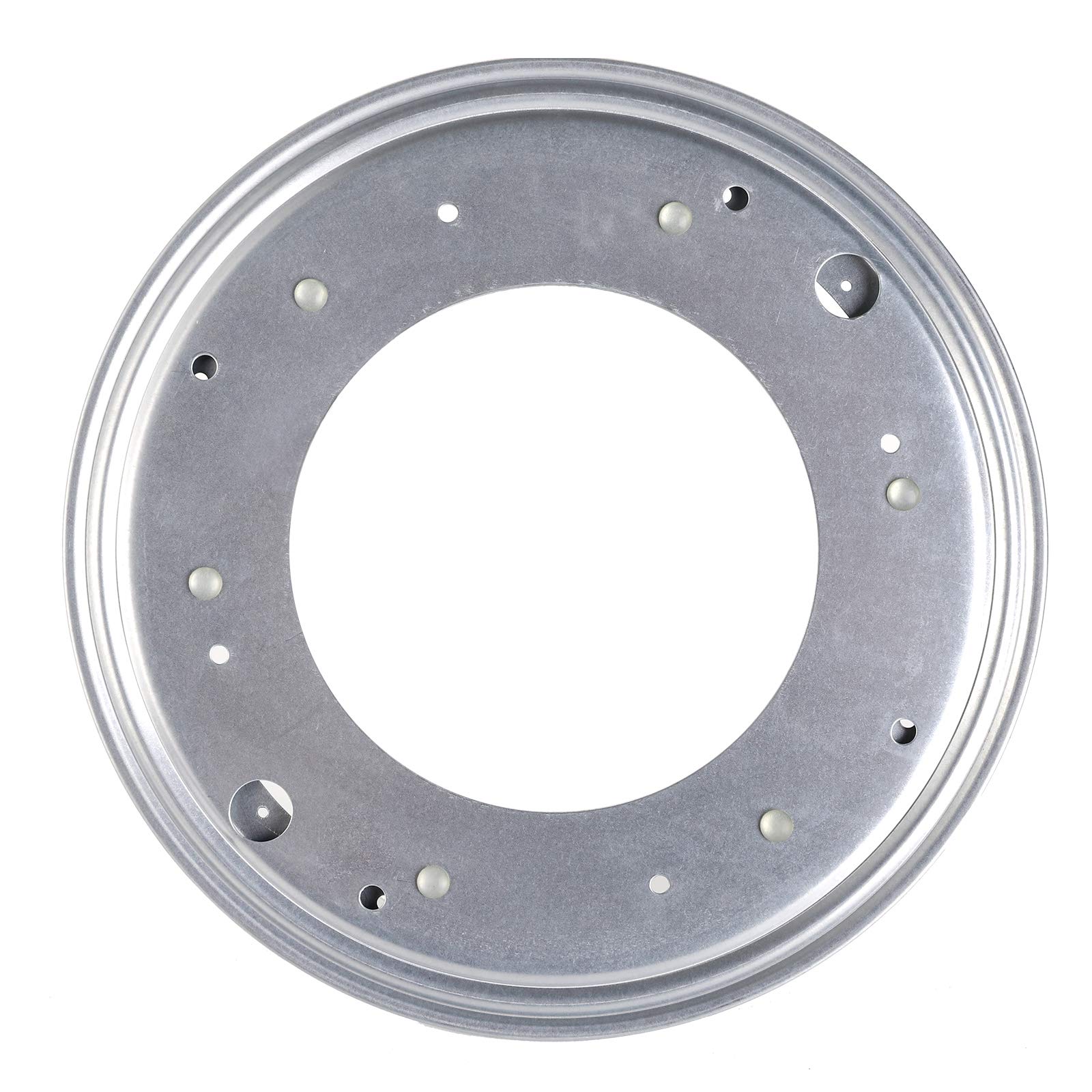 Fasmov 12-Inch Lazy Susan 5/16 Thick Turntable Bearings with 6 Rubber Pads, Pack of 2