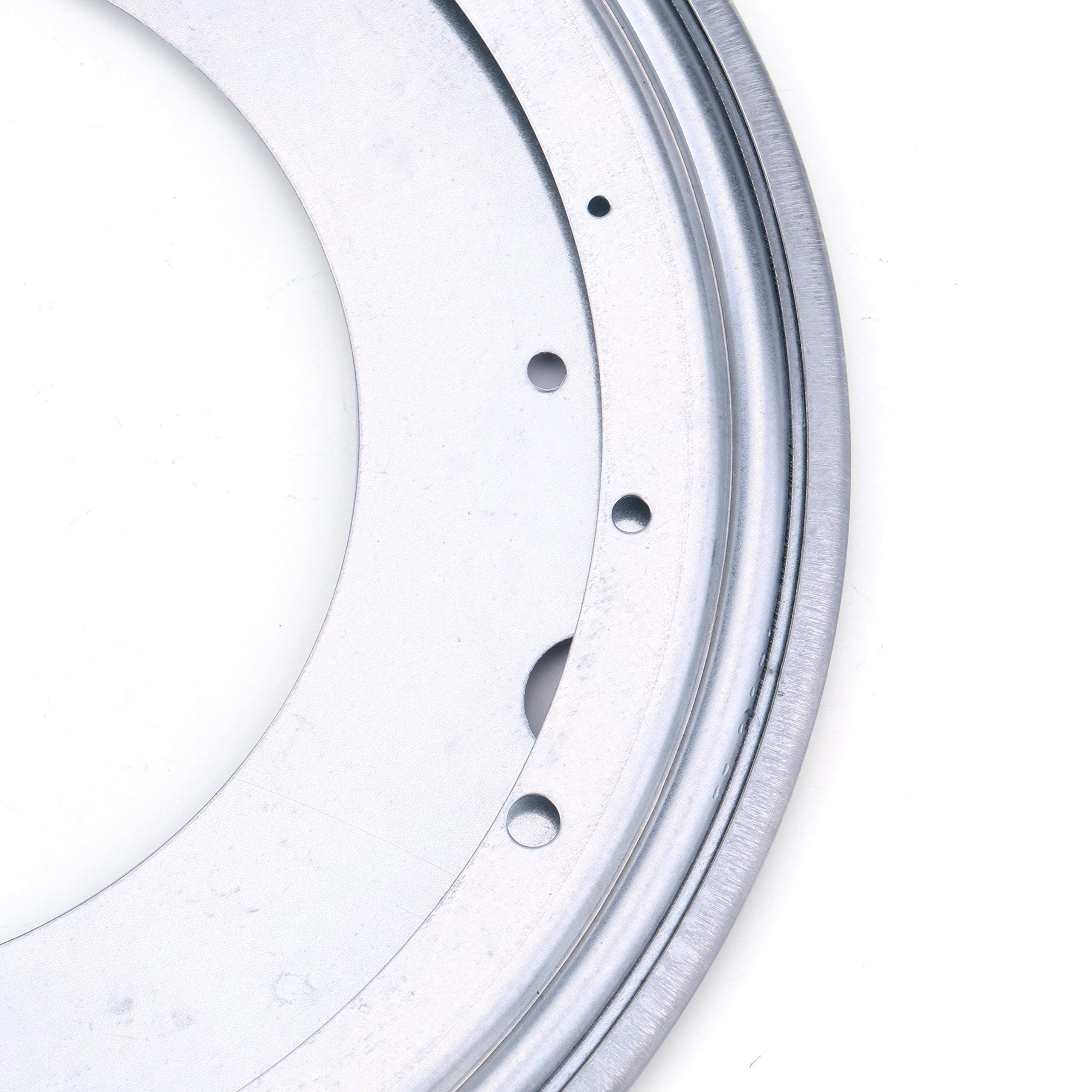 Fasmov 12-Inch Lazy Susan 5/16 Thick Turntable Bearings with 6 Rubber Pads, Pack of 2