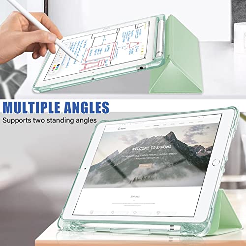 Tablet Case for iPad 9/8/7 Generation, Resistant Rugged Cover with Pen Holder, Cover for iPad 10.2 2021/2020/2019