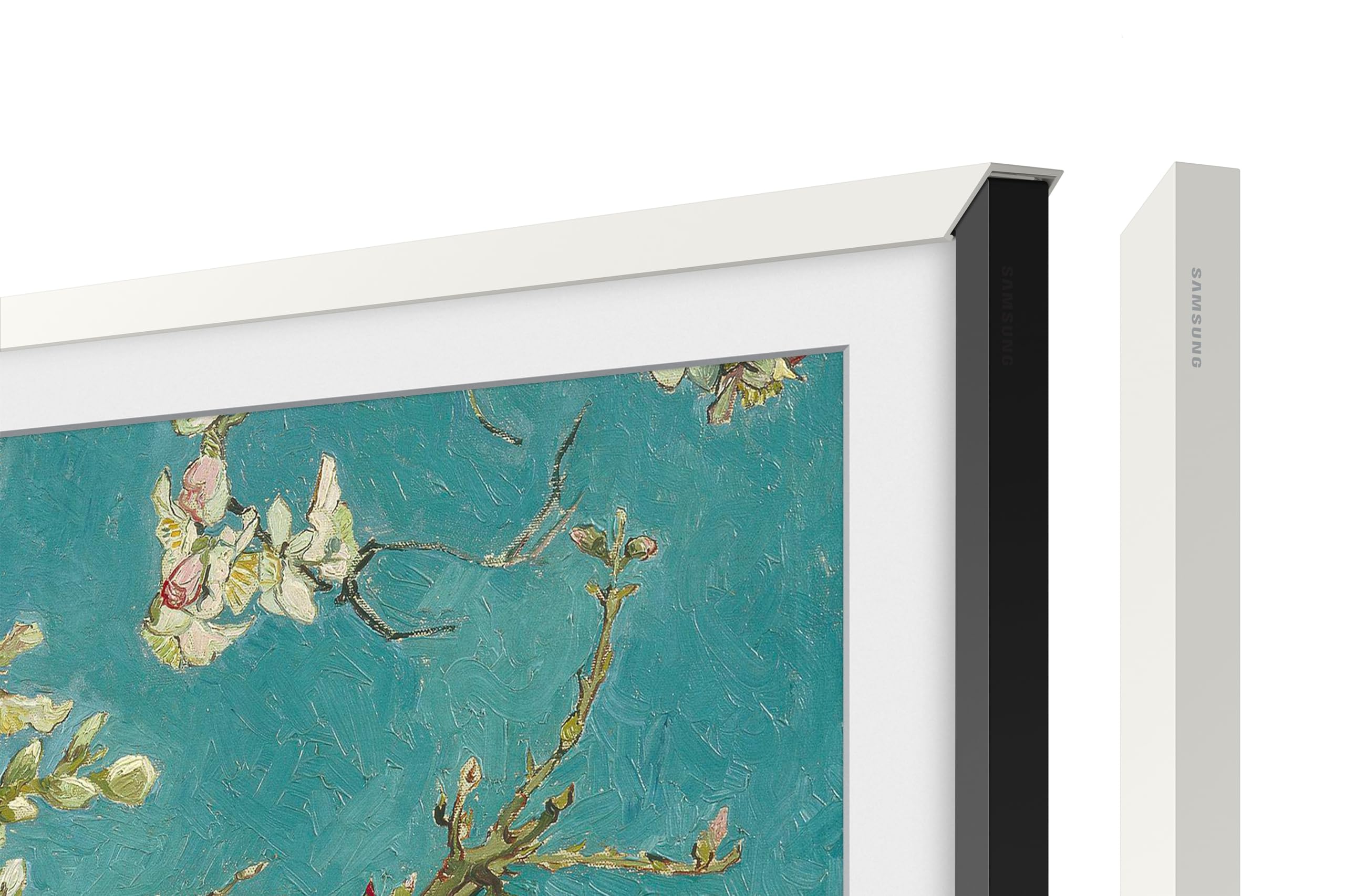SAMSUNG 55-inch The Frame Customizable Bezel Modern White (VG-SCFA55WTBZA, 2021 Model)